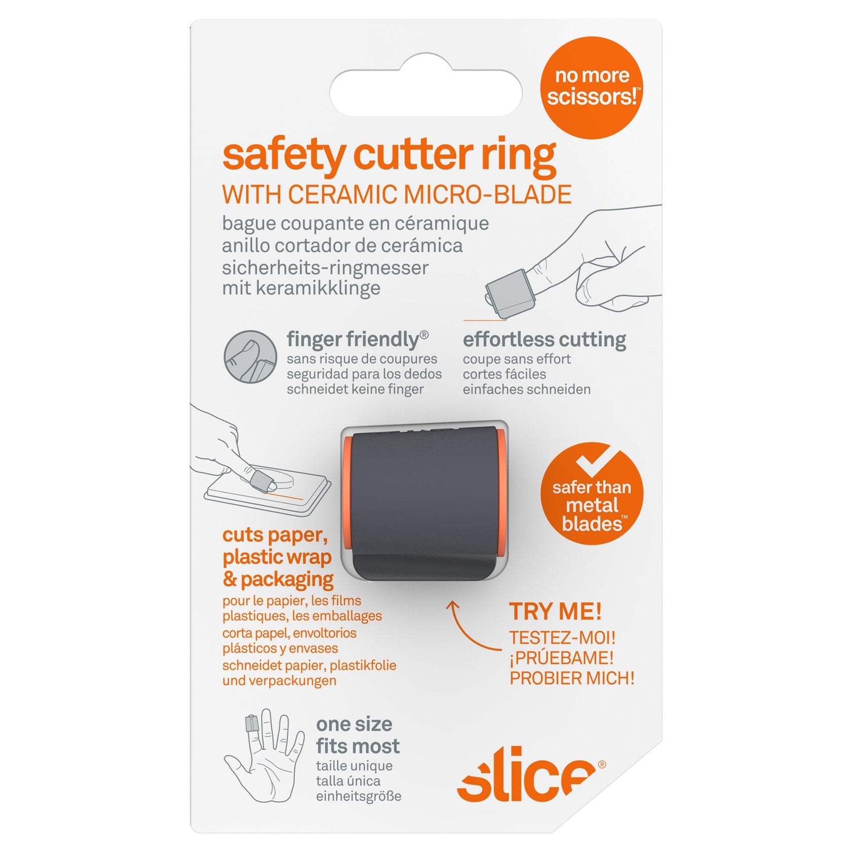 Anillo-cutter de seguridad con hoja microcerámica | Slice – Slice Mexico